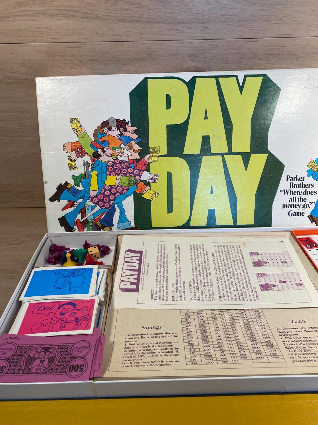 Vintage 1975 Pay Day Board Game - Parker Brothers, Financial Fun | Toys ...