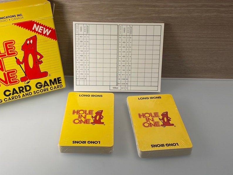 Vintage Hole in One Game. Hole in One Golf Card Game Active ...