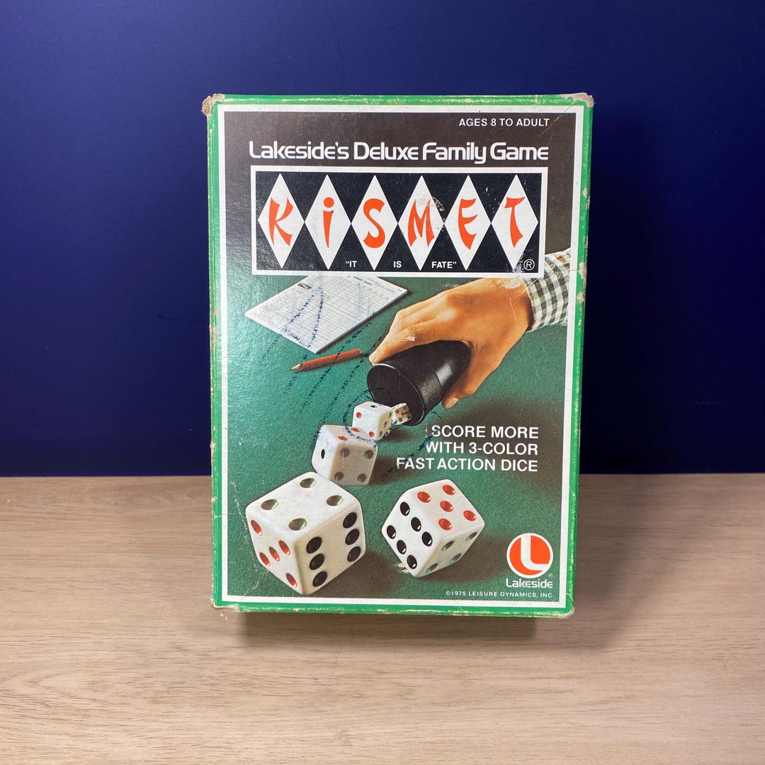 Kismet Dice Game - Vintage Game Night (similar to Yahtzee) Toys and ...