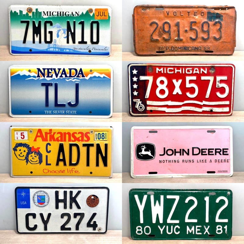 Vintage License Plates - Etsy
