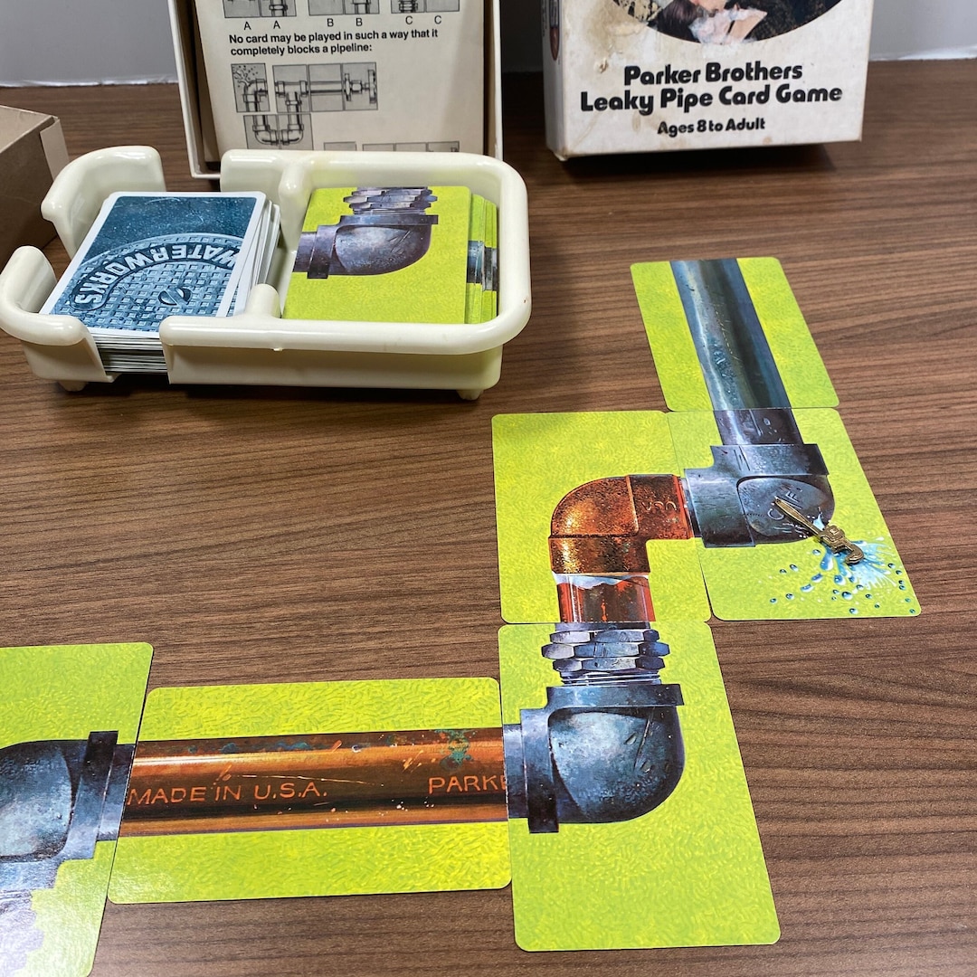 Vintage Waterworks Leaky Pipe Card Game by Parker Brothers 1970s ...