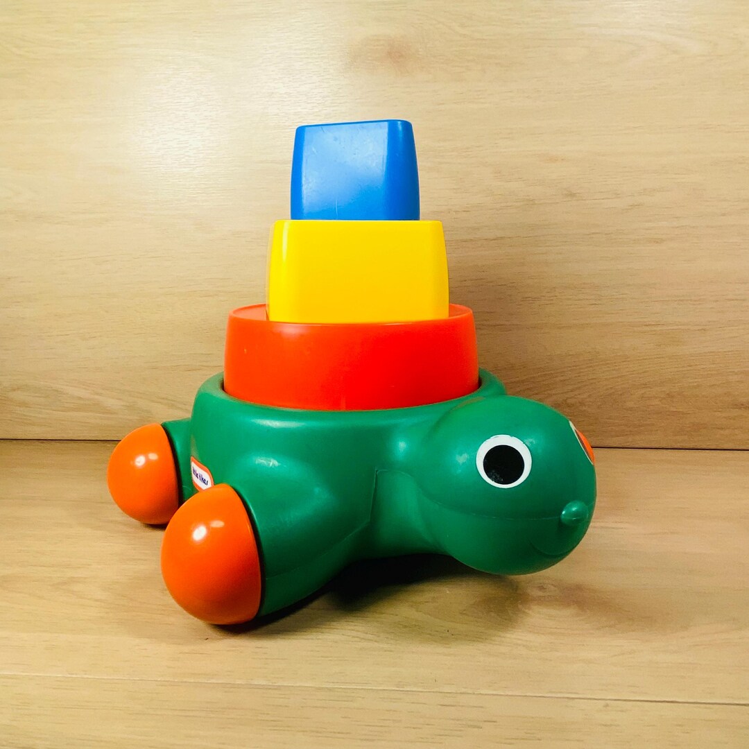 Vintage Little Tikes Turtle Shells Stacking & Nesting Shapes Toy 1991 ...