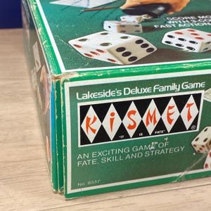 Kismet Dice Game - Vintage Game Night (similar to Yahtzee) Toys and ...
