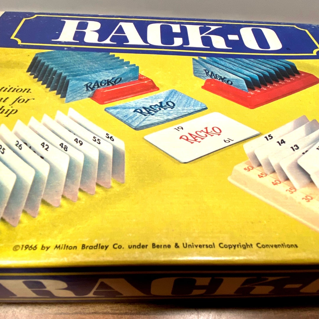 Vintage 1966 Rack-o Game by Milton Bradley Sequential-matching Card ...