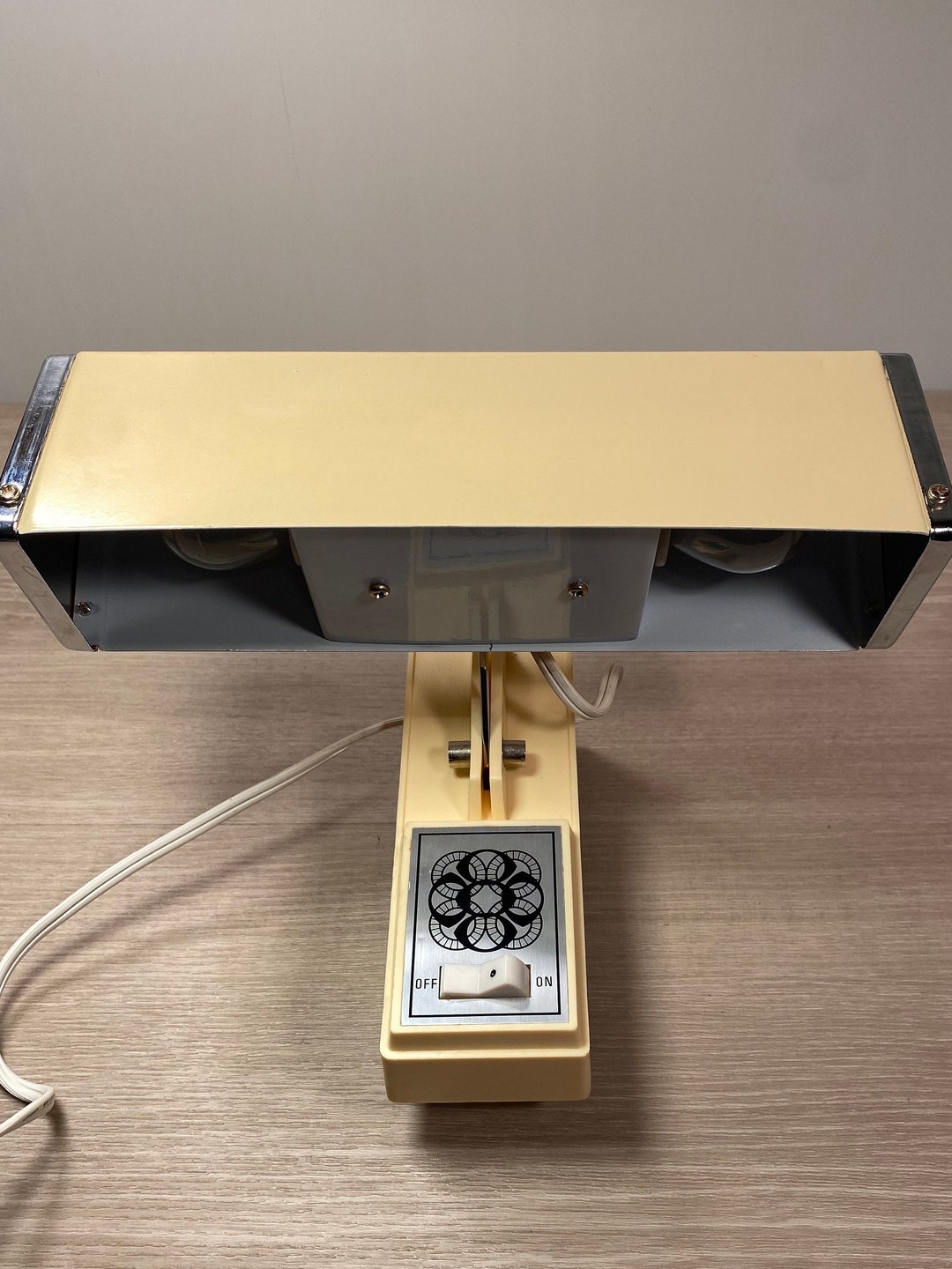 Vintage 1970s Bedside Lamp With Adjustable Clamp, Clamp on Shelf Lamp ...