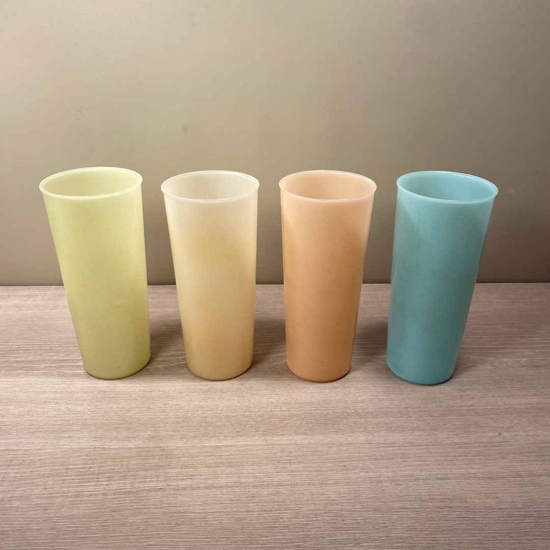 Vintage Glasses Tupperware Bell Tumblers, Vintage 60s Retro Kitchenware ...