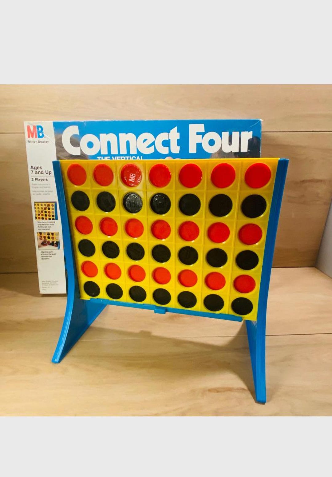 Vintage Complete Original Connect Four Milton Brandley 1980s Vertical ...