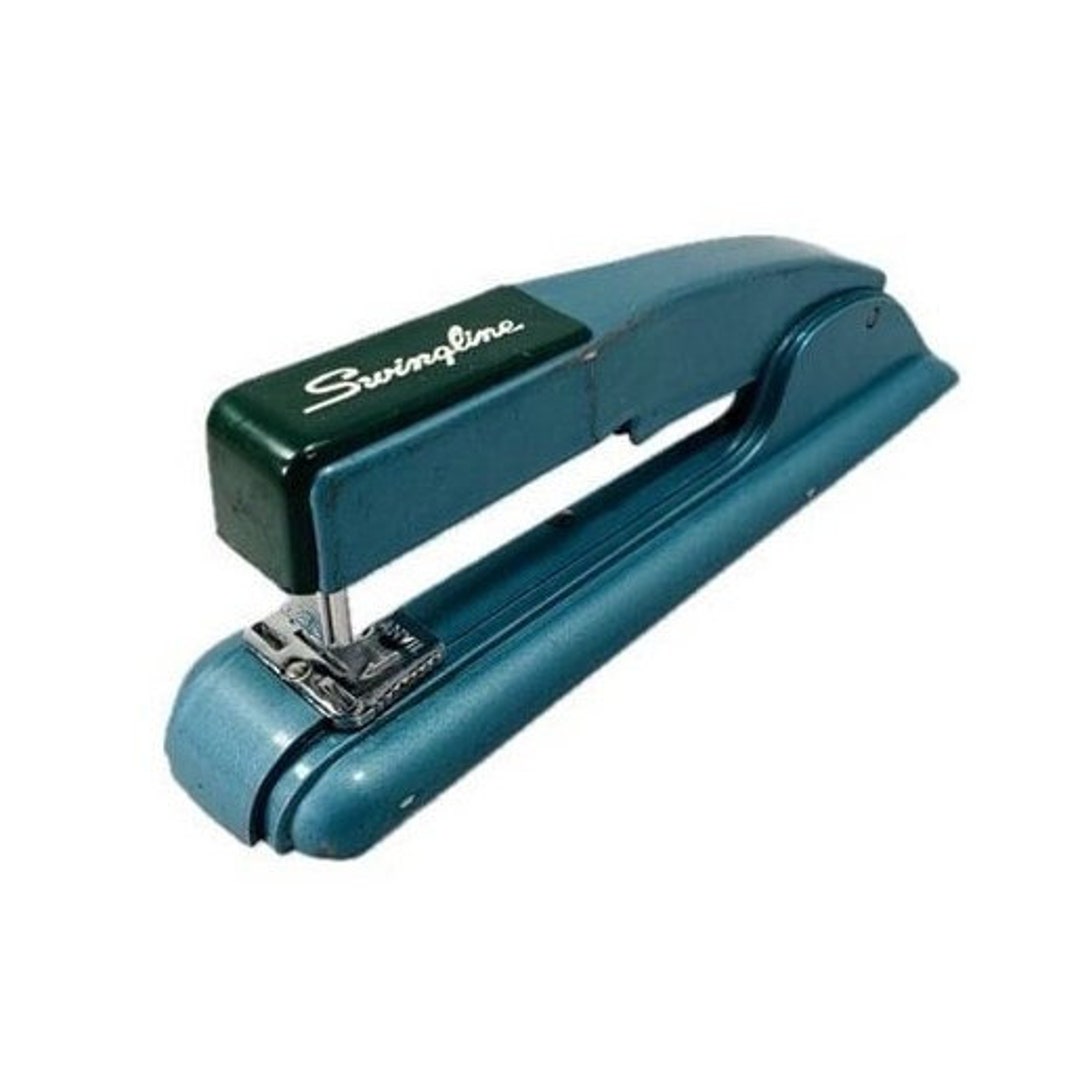 Vintage Swingline 27 Stapler 1960s Metallic Teal Blue and Dark Green ...