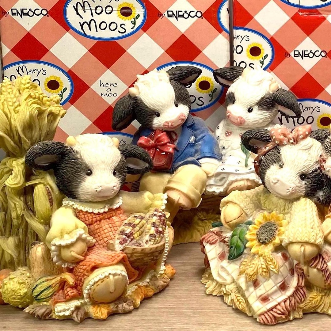 Mary's Moo Moos Collectibles, Mary Rhyner-nadig Collection, Enesco ...