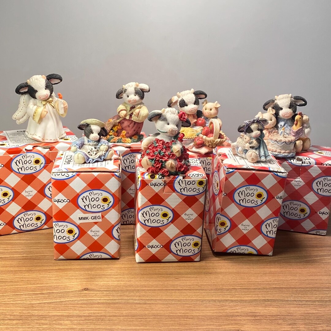 Mary's Moo Moos Collectibles, Mary Rhyner-nadig Collection, Enesco ...