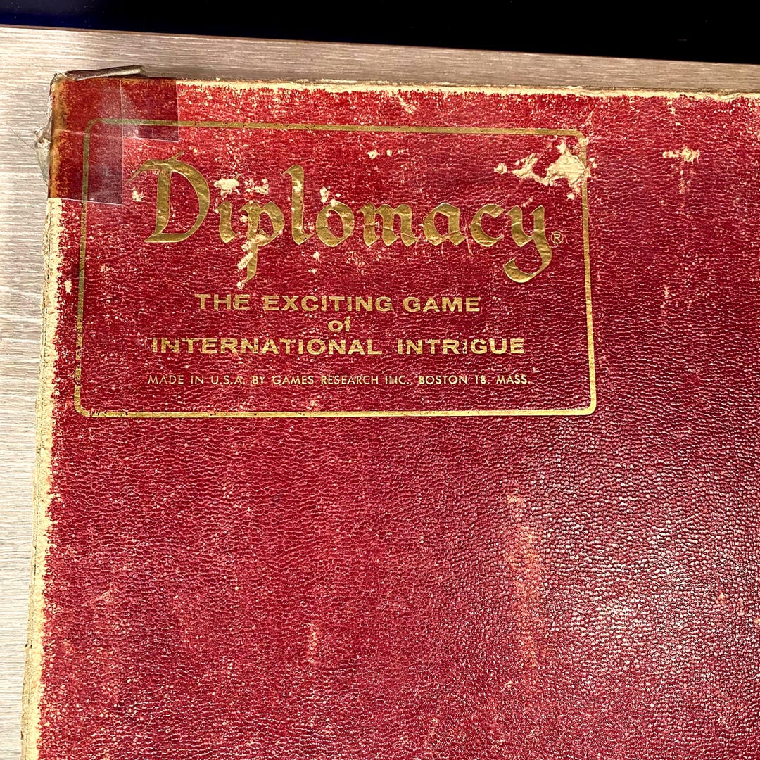 1971 Vintage Diplomacy Board Game | Games Research Inc. | Wooden Pieces ...