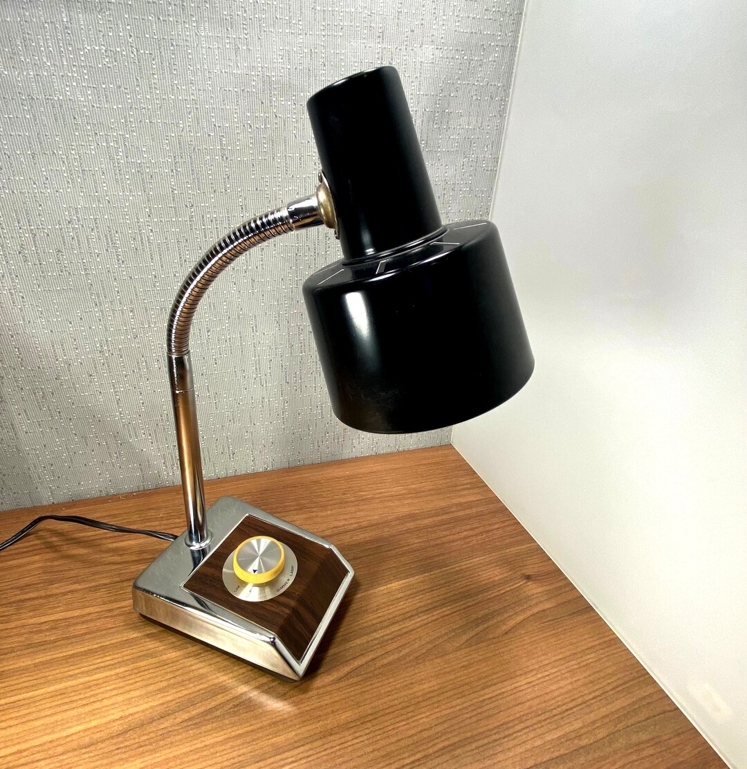 Vintage Desk Lamp Goose Neck Mid Century Vibe 60s Metal Pixar Desk Lamp ...