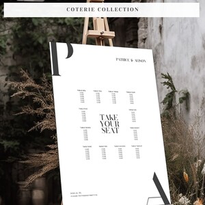 Modern Black Wedding Menu Template, Elegant Black Wedding Menu ...