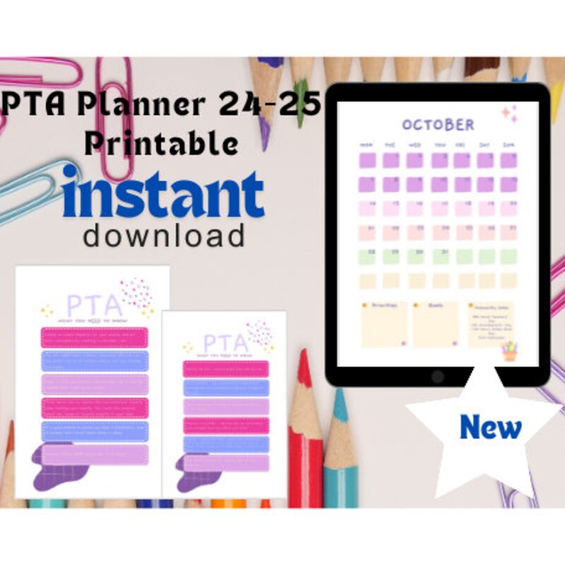Pta Planner - Etsy