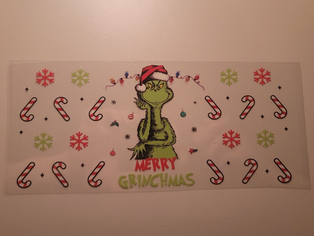 Grinch UV DTF Transfer Wrap Ready to Apply No Heat Needed - Etsy