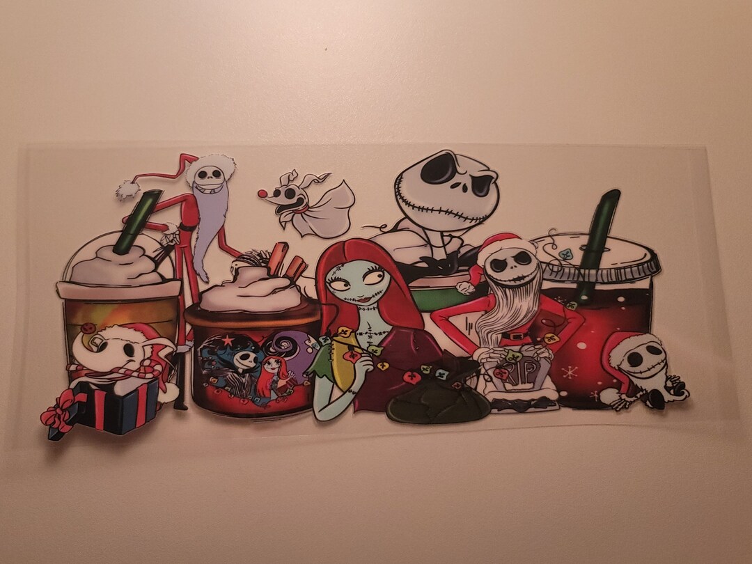 Nightmare Christmas UV DTF Transfer Wrap, Ready to Apply, No Heat ...