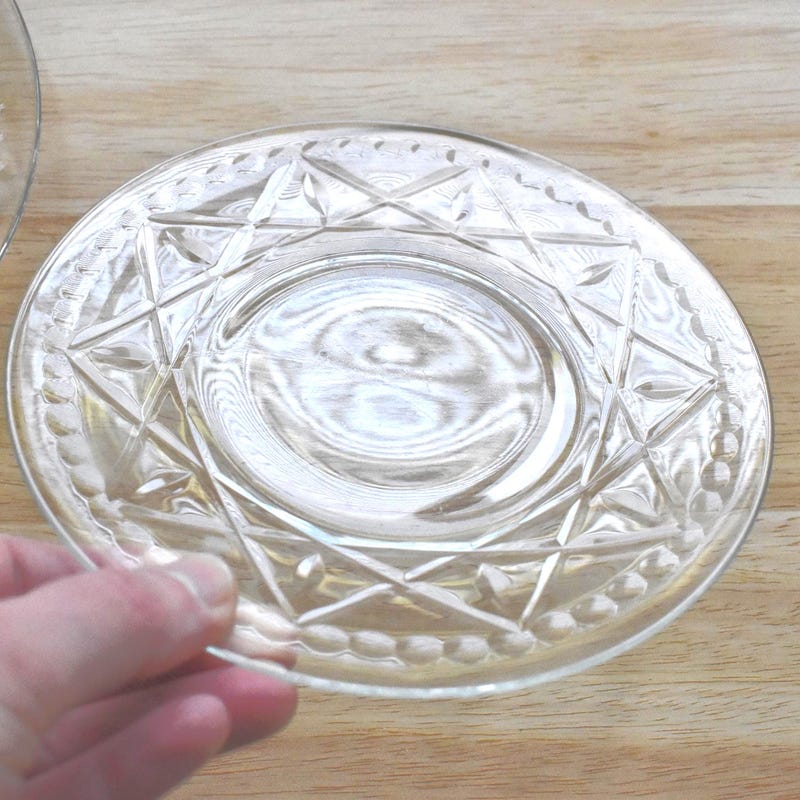 Crystal Glass Plate - Etsy