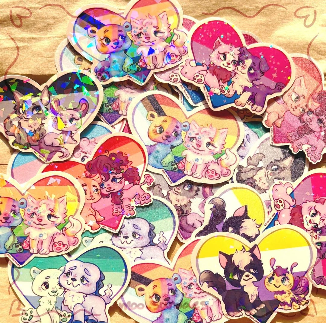 LPS Pride Pair Stickers - Etsy
