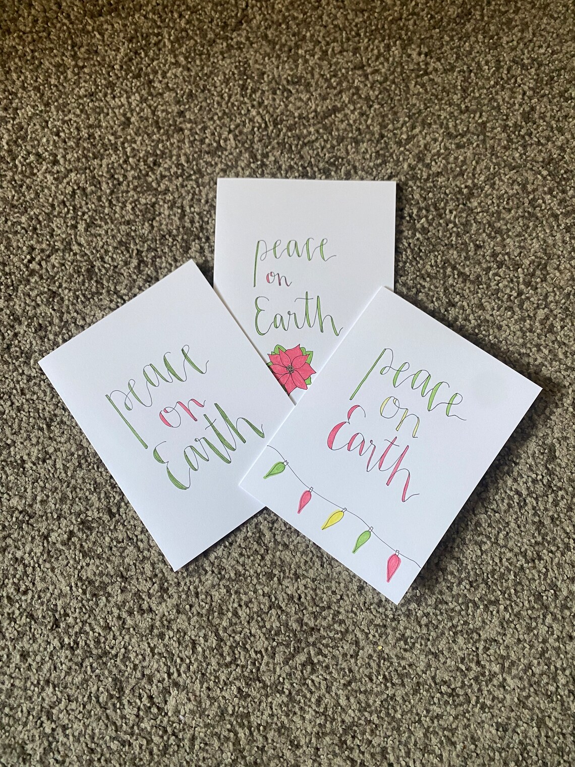 Customized Calligraphy Cards - Etsy