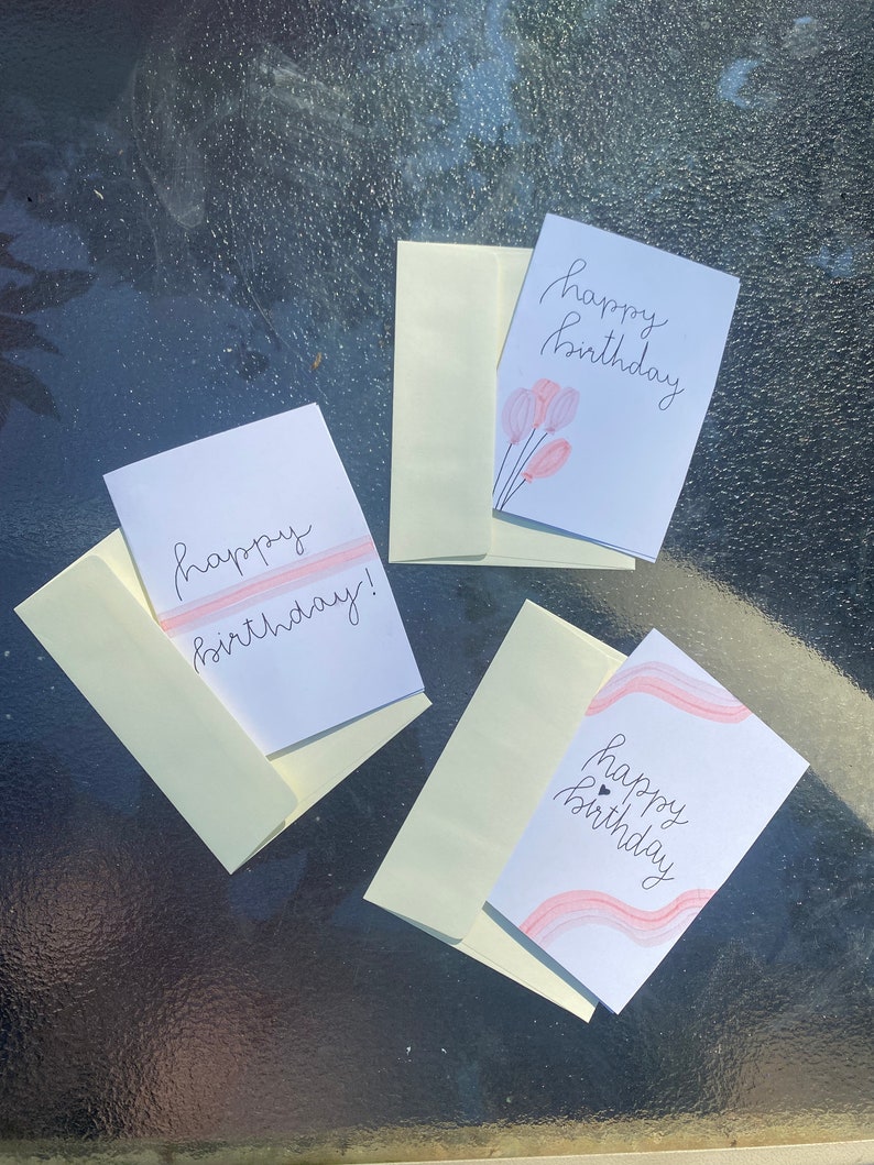 Customized Calligraphy Cards - Etsy