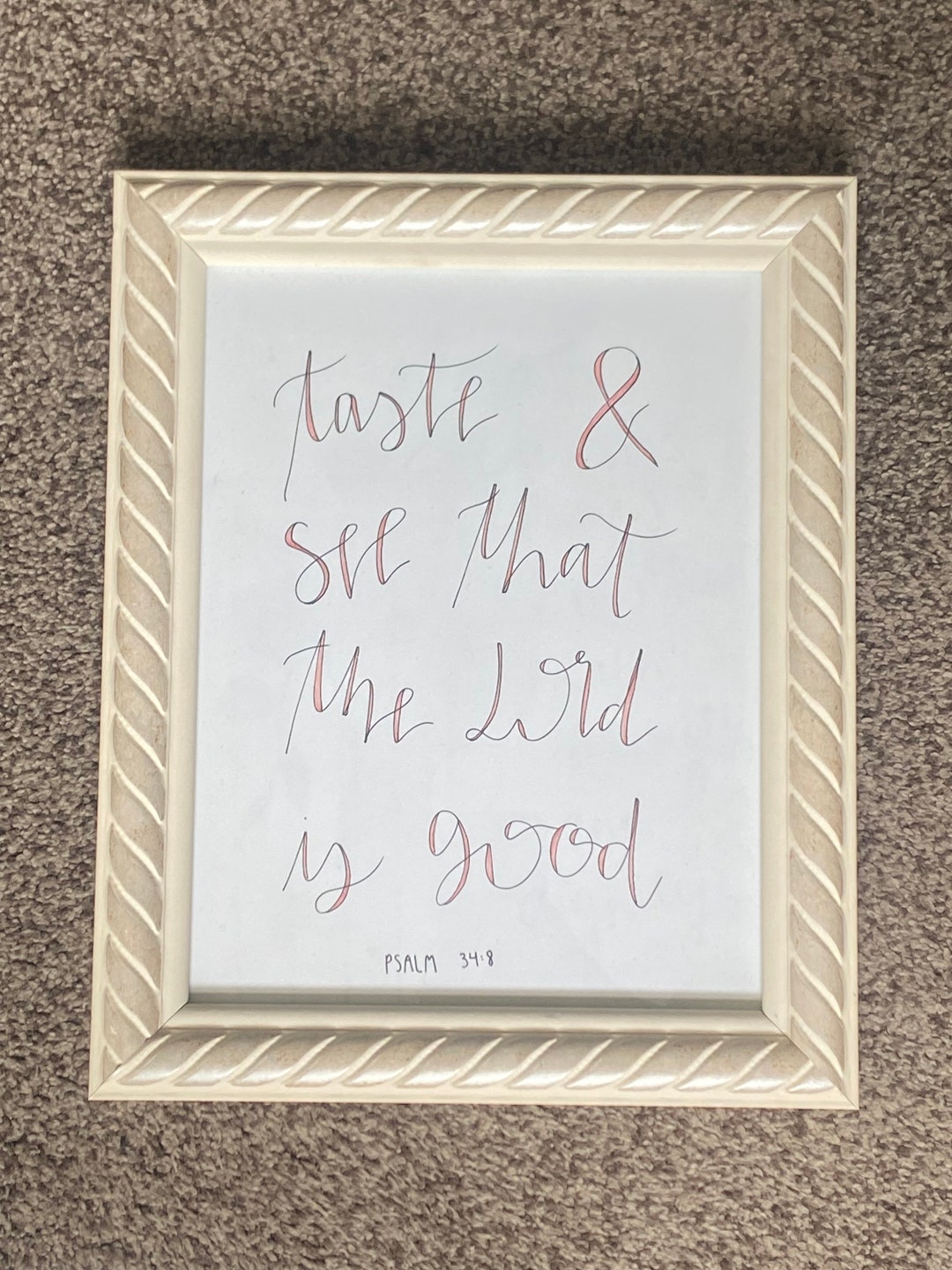 Taste and See Home Calligraphy - Etsy