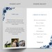 Blue Funeral Program Template Editable Memorial Program - Etsy