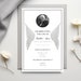 Editable Funeral Program Template Angel Wings Digital Download ...