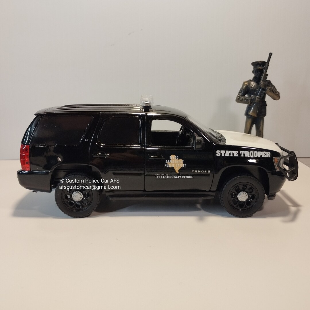 Texas Highway Patrol State Trooper Tahoe Police Model Car 1:24 / Custom ...
