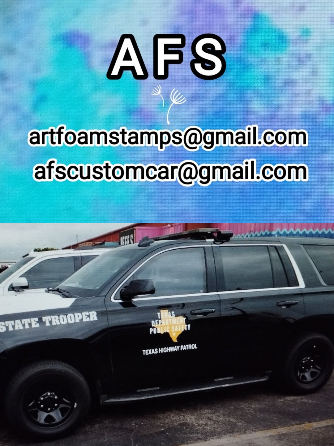 Texas Highway Patrol State Trooper Tahoe Police Model Car 1:24 / Custom ...