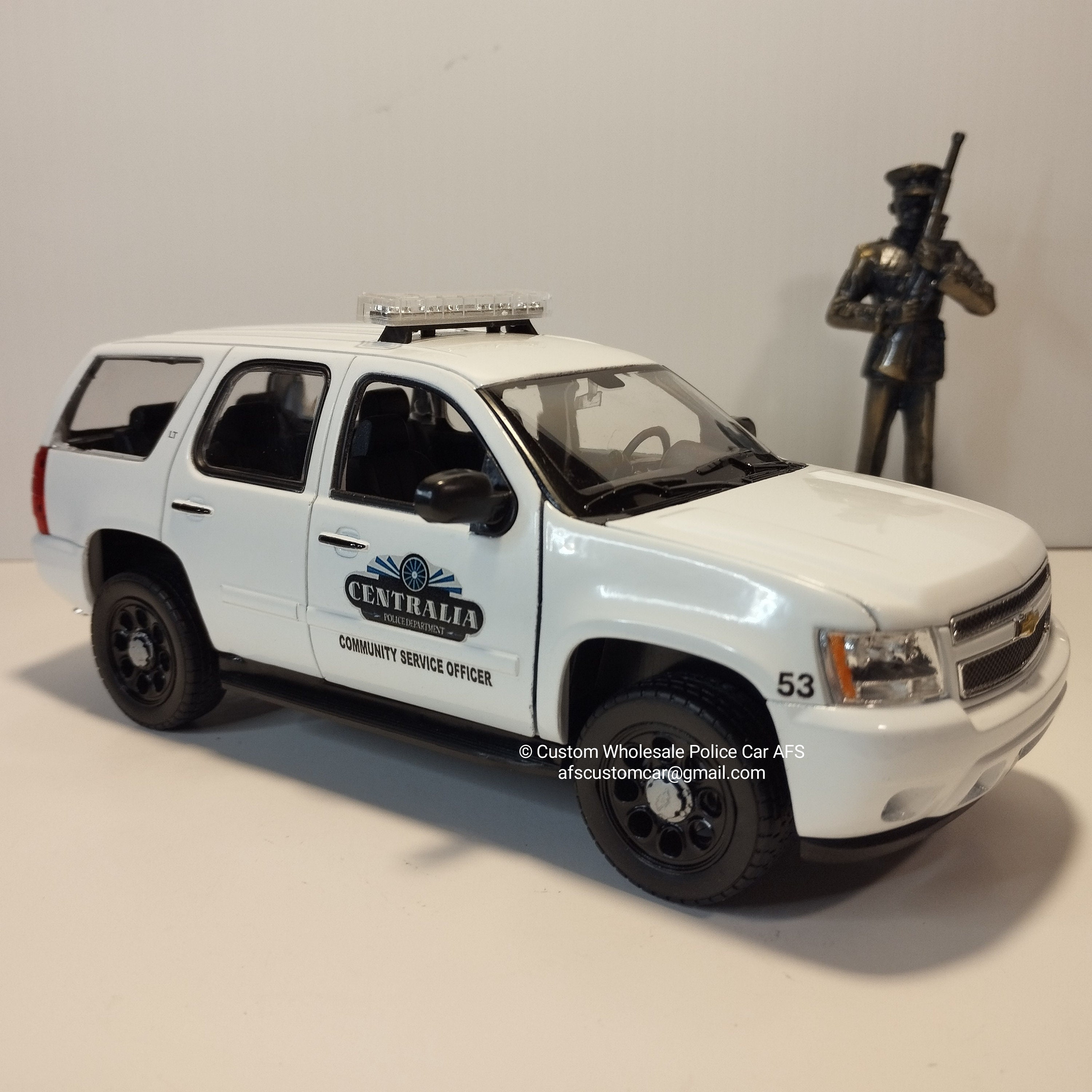 Centralia Police Department Model Car Diecast Tahoe 1:24 / Custom ...