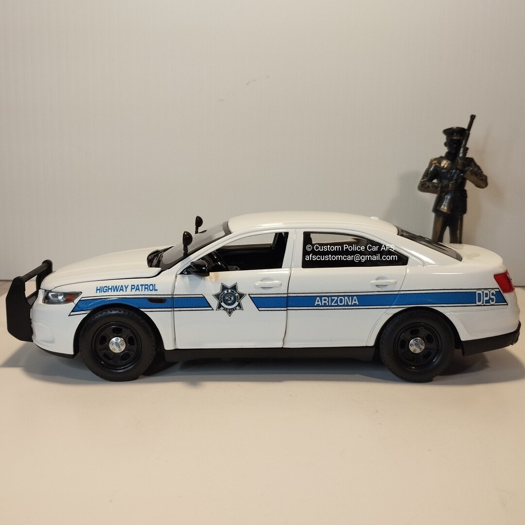 Arizona Highway Patrol Police Model Car Diecast Ford Interceptor 1:24 ...