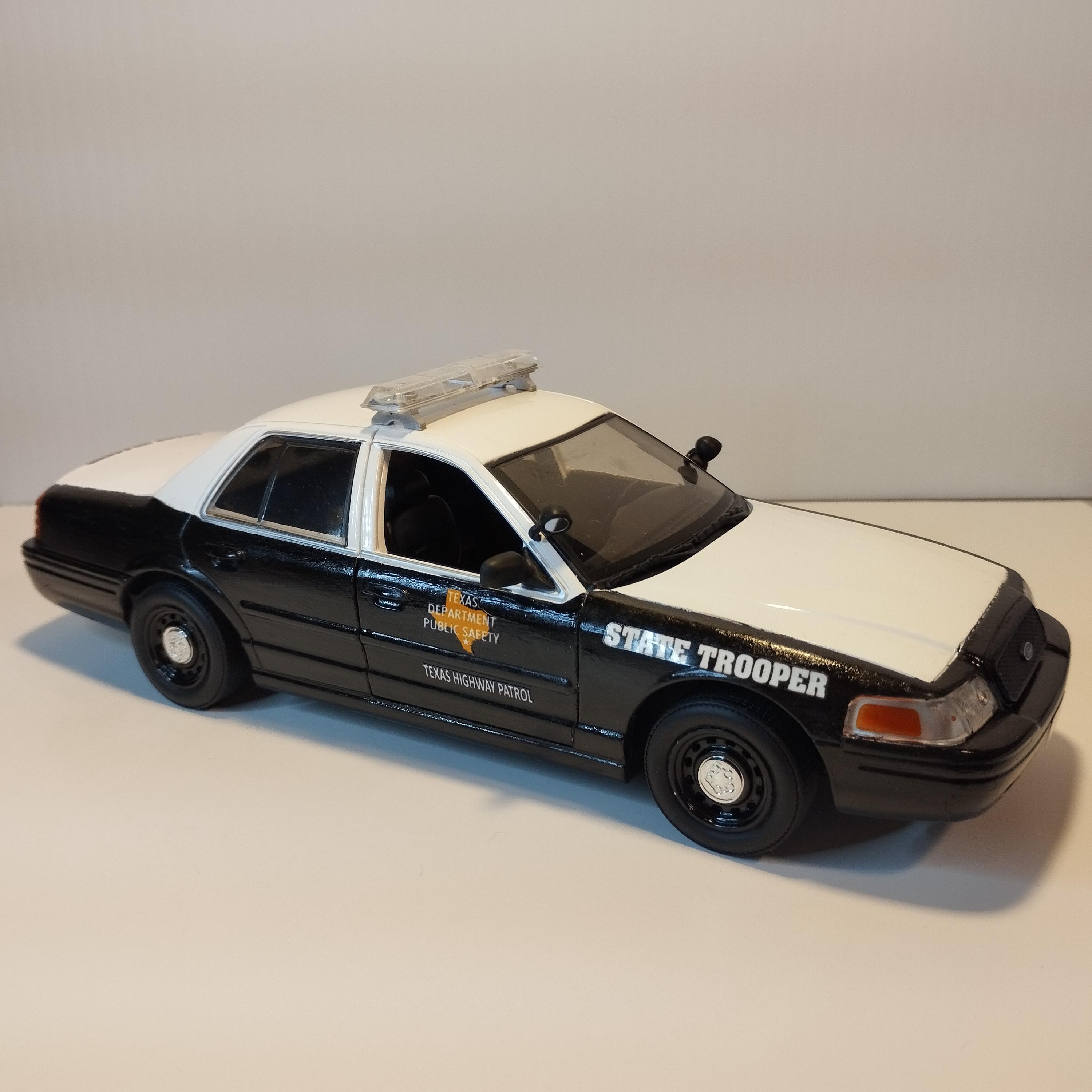 Texas Highway Patrol State Trooper Police Model Car 1:24 Diecast 2008 ...