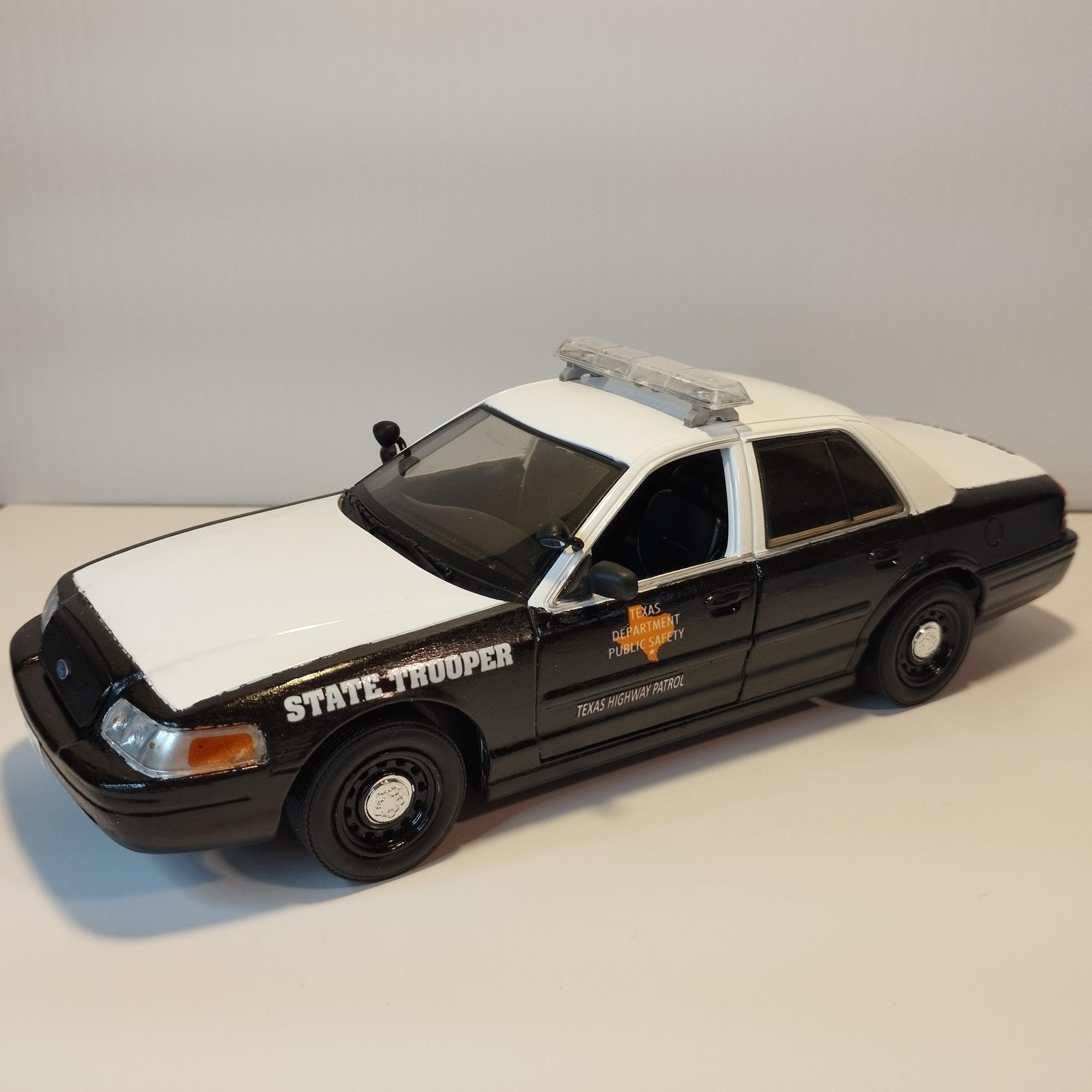 Texas Highway Patrol State Trooper Police Model Car 1:24 Diecast 2008 ...