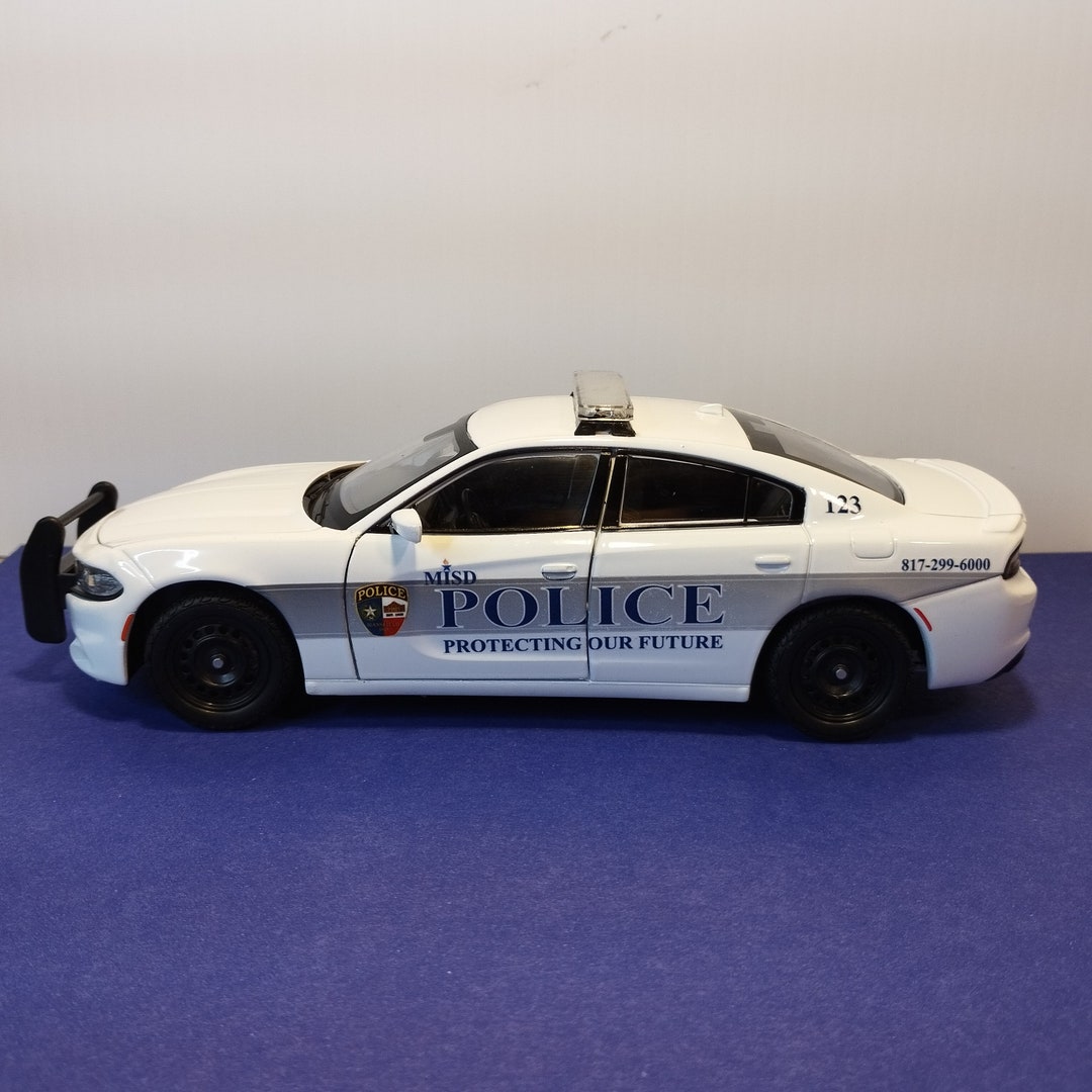 Mansfield ISD Police Department Model Car 2016 Dodge Charger 1:24 Scale ...