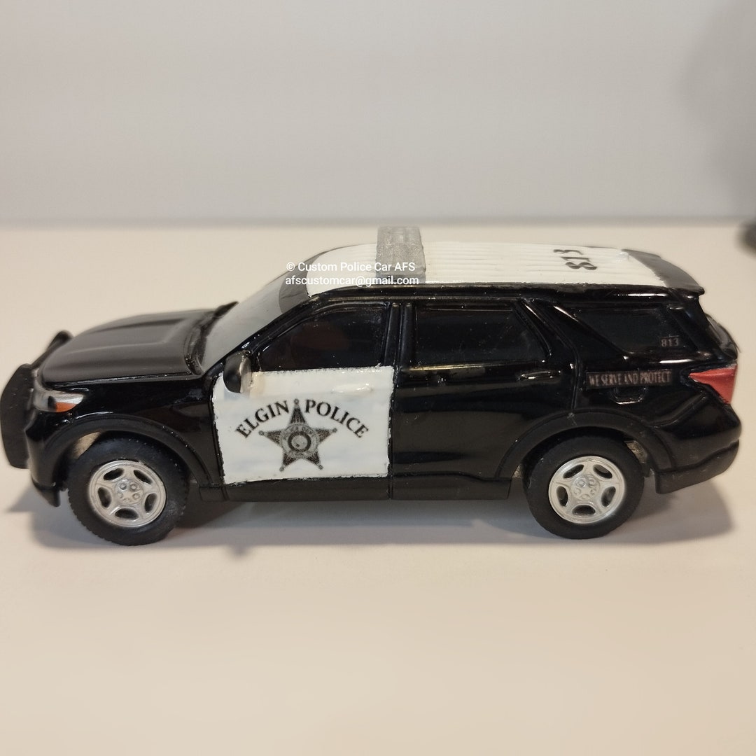 1:64 Elgin Police Model Car Diecast 2022 Ford Explorer / Custom Police ...