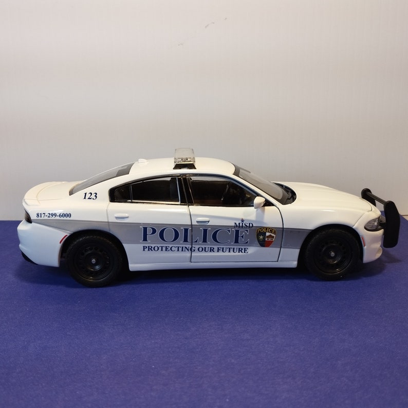 Mansfield ISD Police Department Model Car 2016 Dodge Charger 1:24 Scale ...