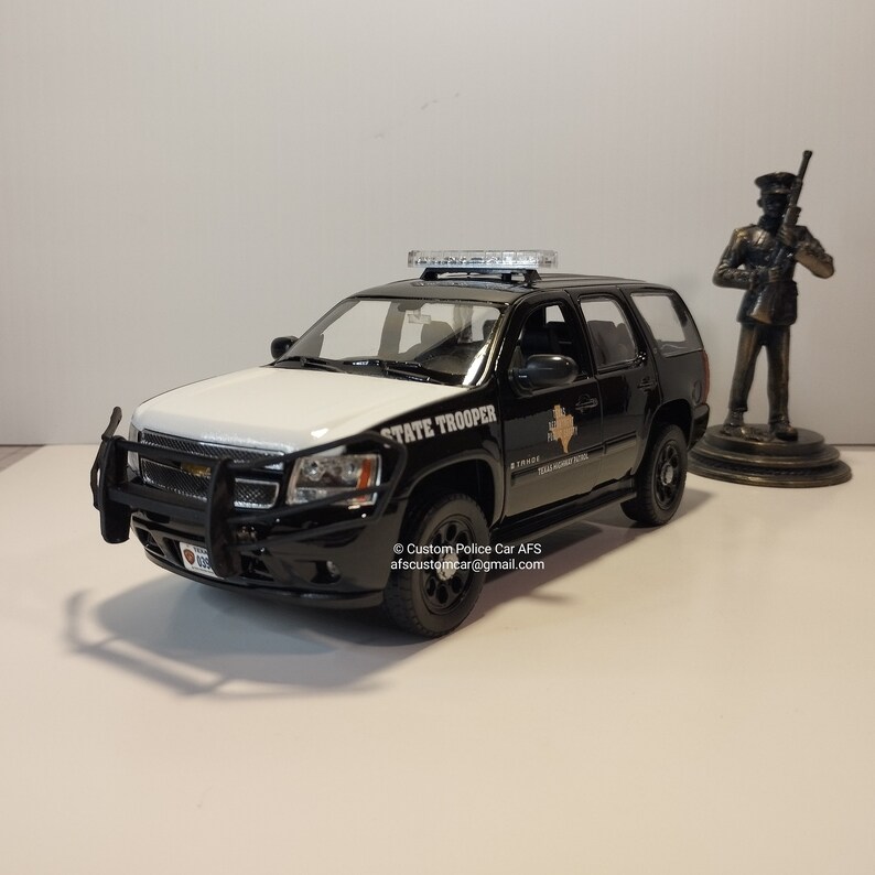 Texas Highway Patrol State Trooper Tahoe Police Model Car 1:24 / Custom ...