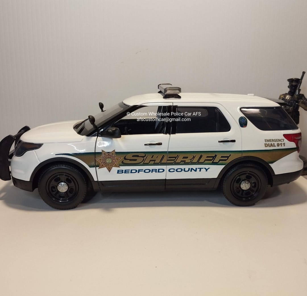 1:18 Scale Bedford County Police Car 2015 Ford PI Utility Interceptor ...