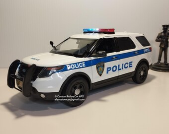 1/18 Scale Miami City Die Cast Model Police Car Replica With Working ...