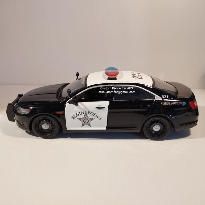 Elgin Police Model Car Diecast 2013 Ford Taurus 1:24 Scale / Custom ...