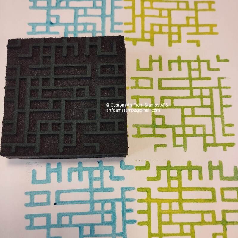 Labyrinth Stamp - Etsy