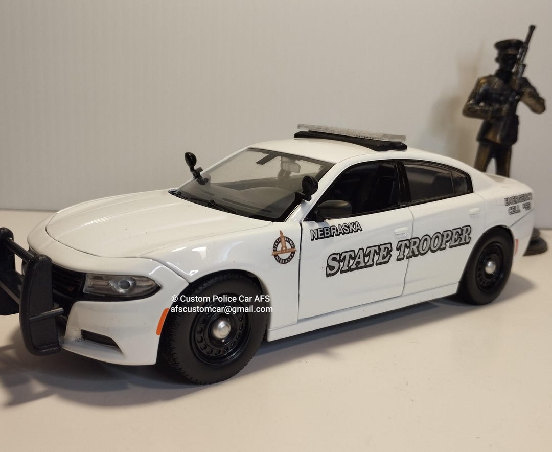 Nebraska State Trooper Police Model Car Diecast Dodge Charger 1:24 ...