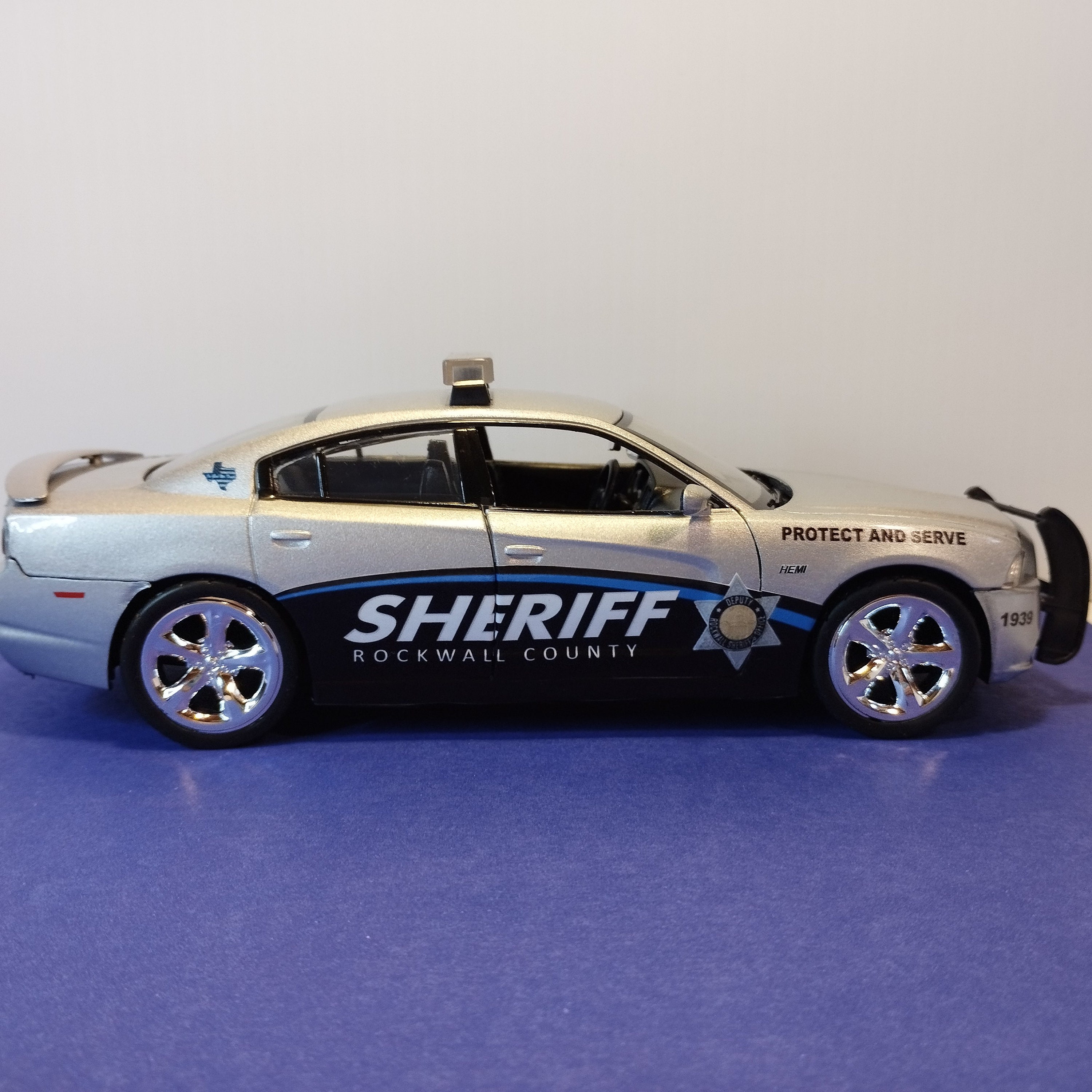 Rockwall County Texas Police Model Car Dodge Charger Pursuit 1:24 Scale ...