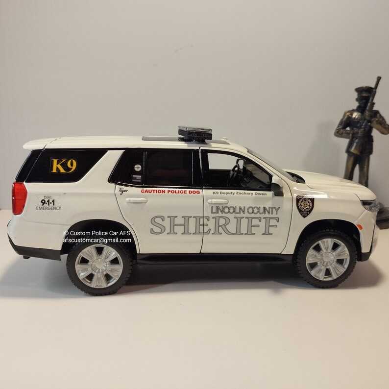 Lincoln County Sheriff Police Model Car Die-cast Metal & Plastic Tahoe ...