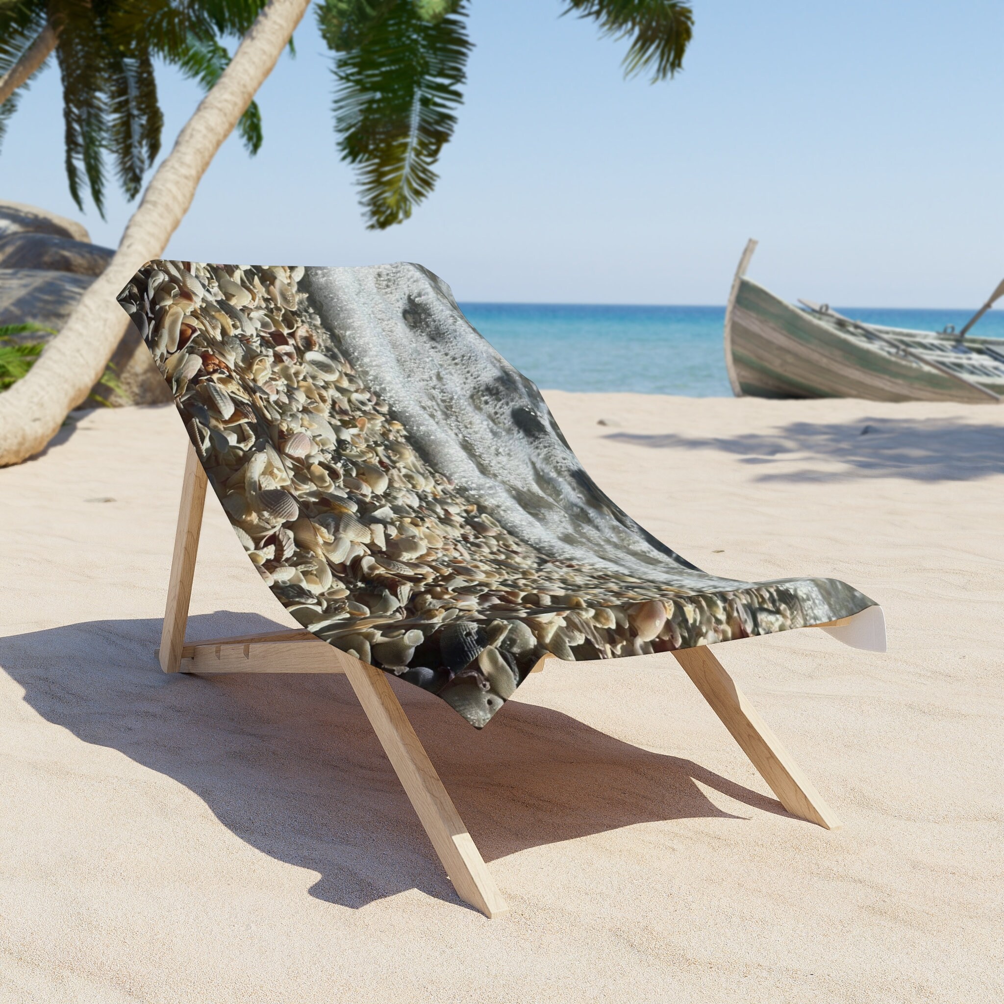 Shells on the Beach, Beach Towel or Bath Towel - Etsy