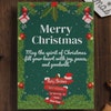 Merry Christmas Wishes, Christmas Letter, A4 , 5x7 , Merry Christmas ...