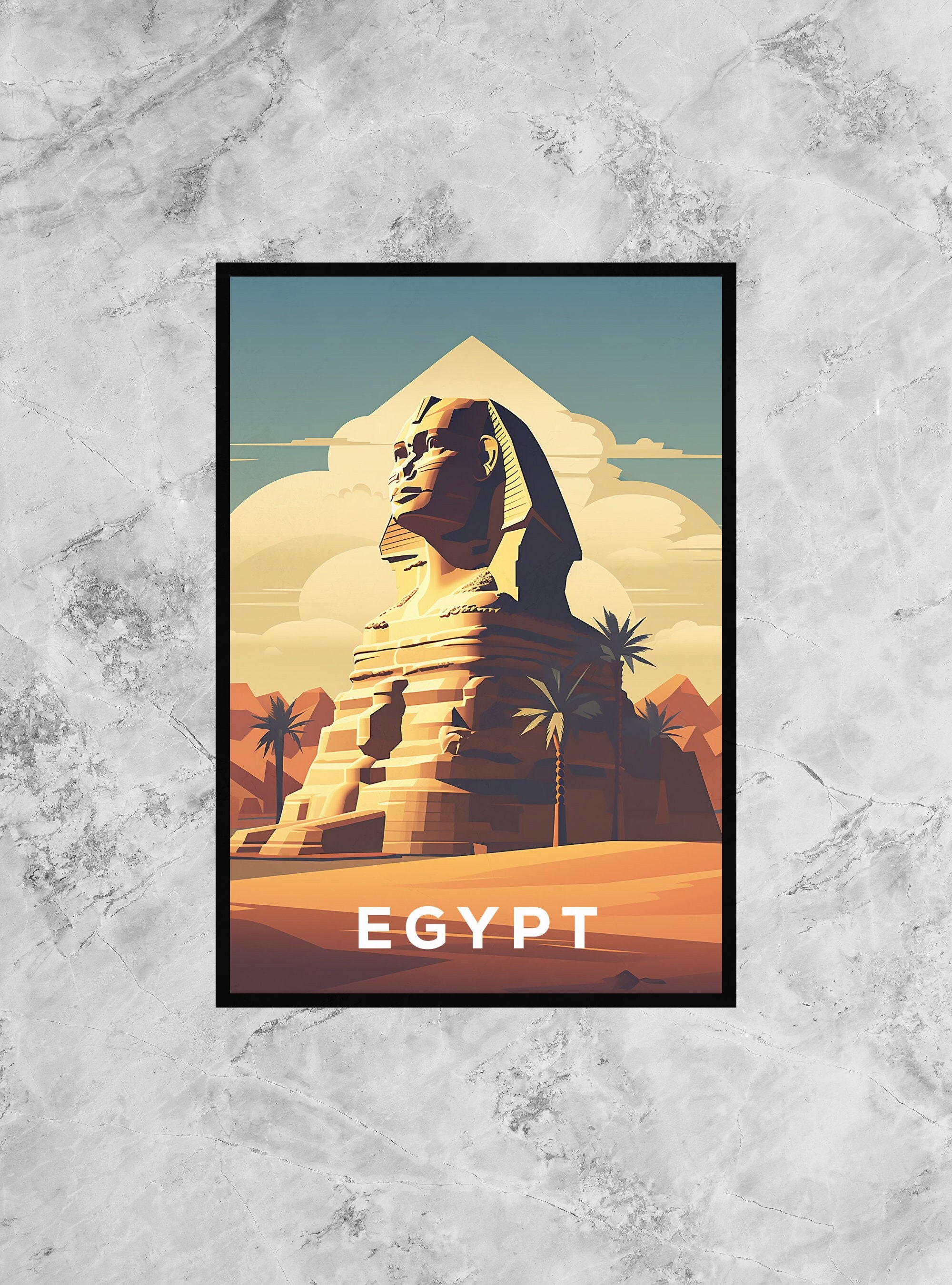 Ancient Egyptian Art Print, Egypt Poster, Wall Art, Vintage Artwork ...