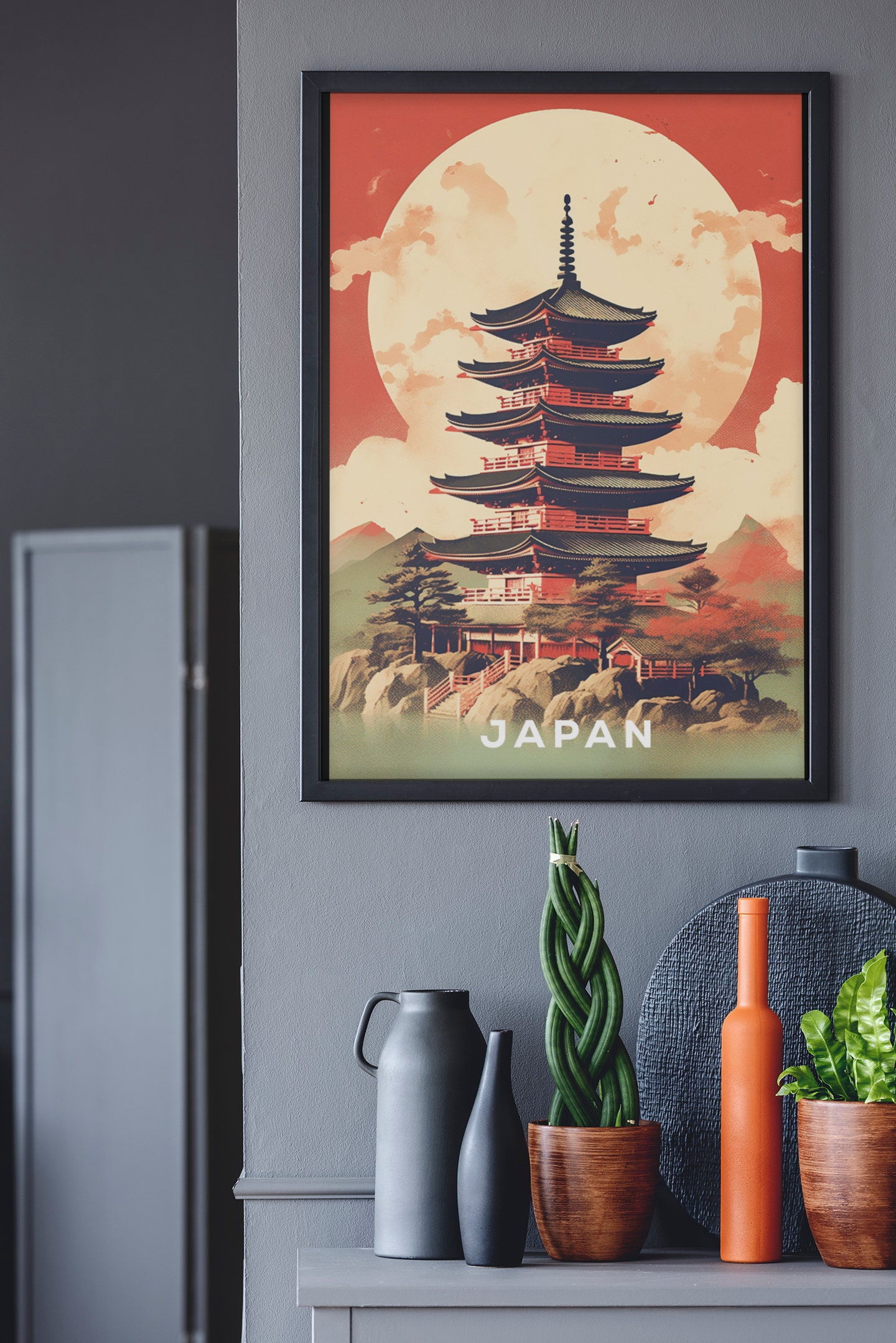 Japan Wall Art Poster, Japanese Art, Retro Wall Decor, Japan Poster ...