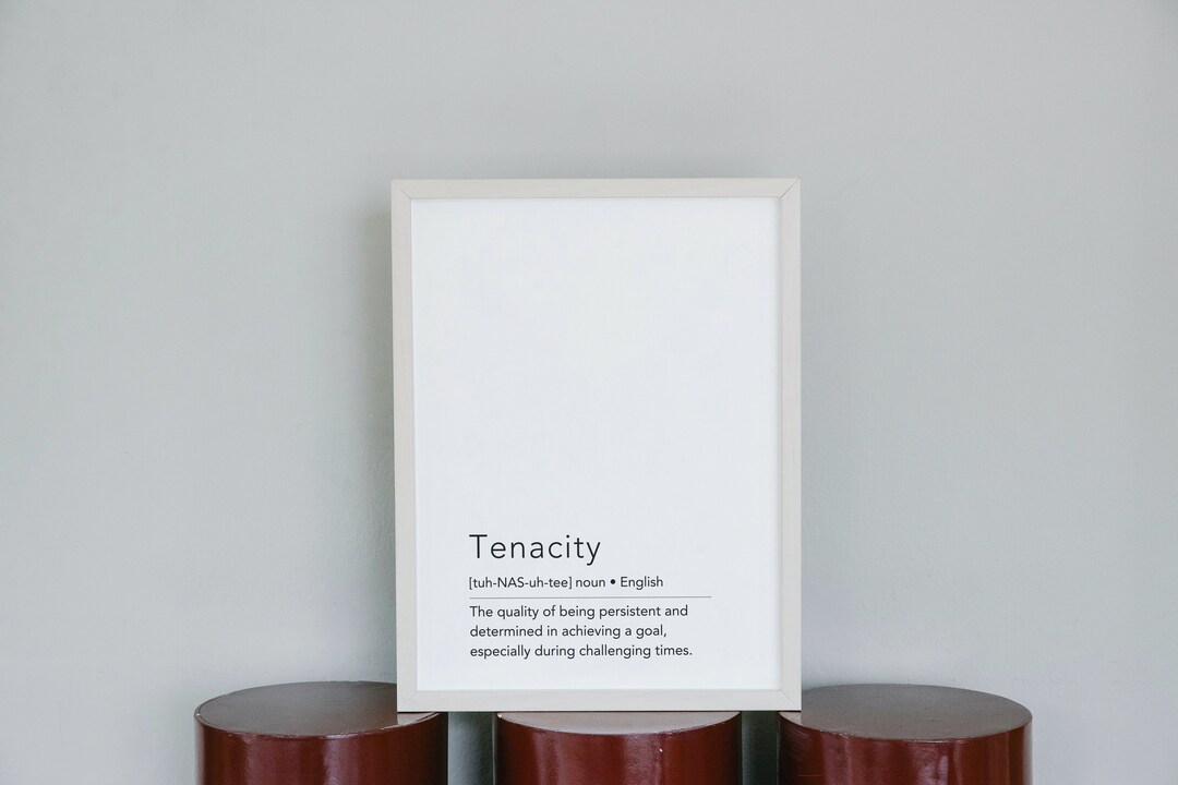 Tenacity Definition Print | English Print | Persistence Definition ...