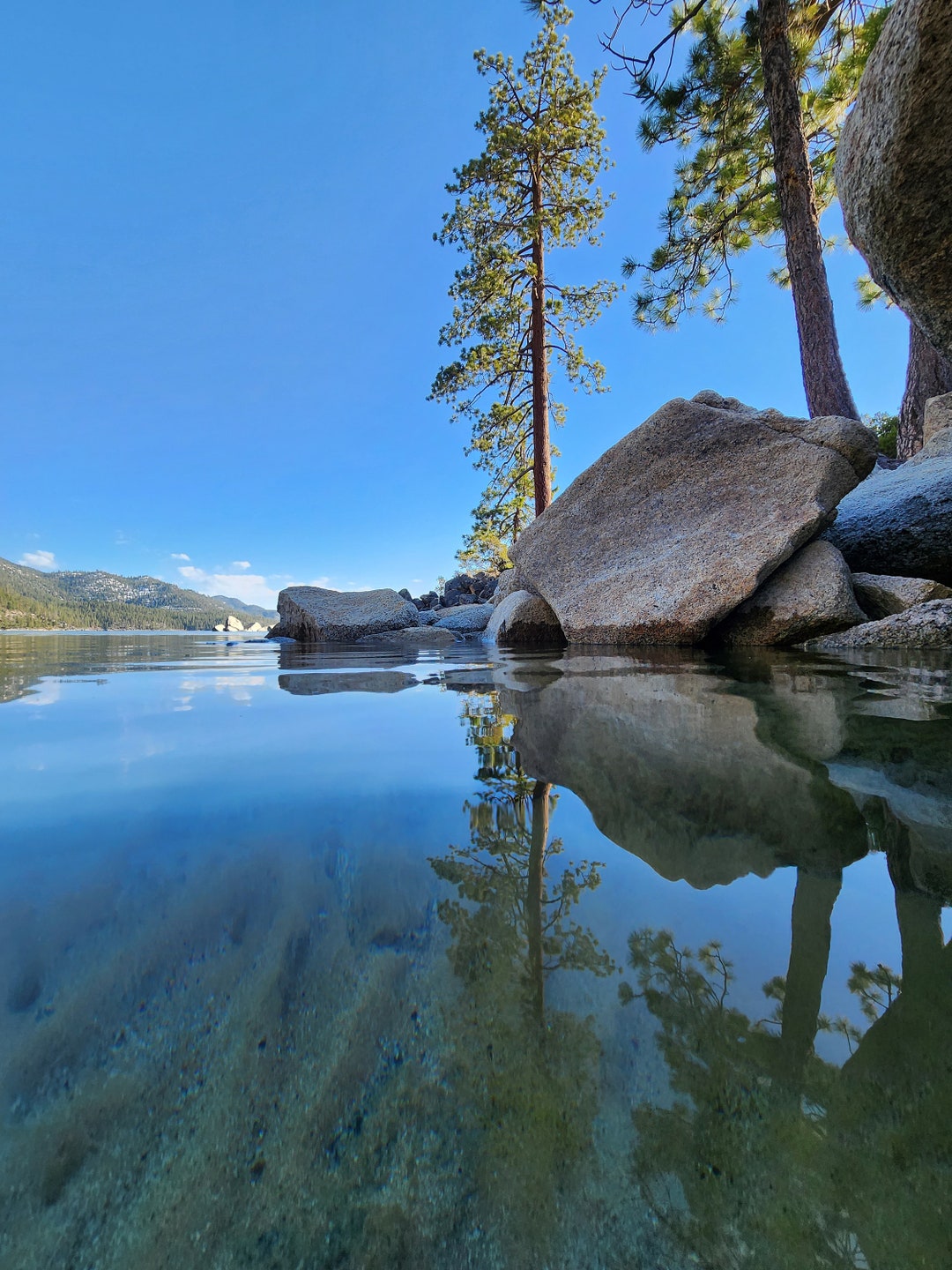 Water Reflection at Lake Tahoe, California - Etsy